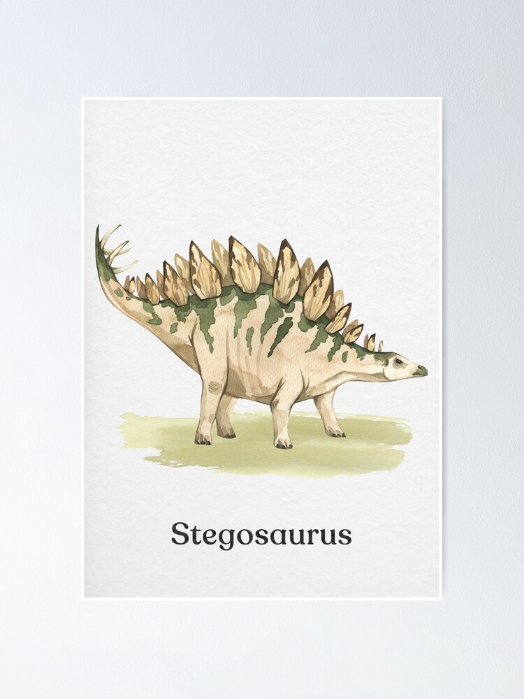 "Stegosaurus" Poster for Sale by galdesign | Redbubble