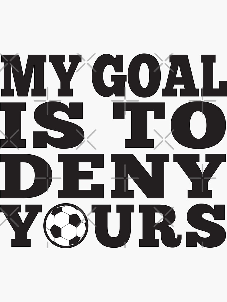 "Soccer Keeper Goalie Defender" Sticker for Sale by EstelleStar | Redbubble