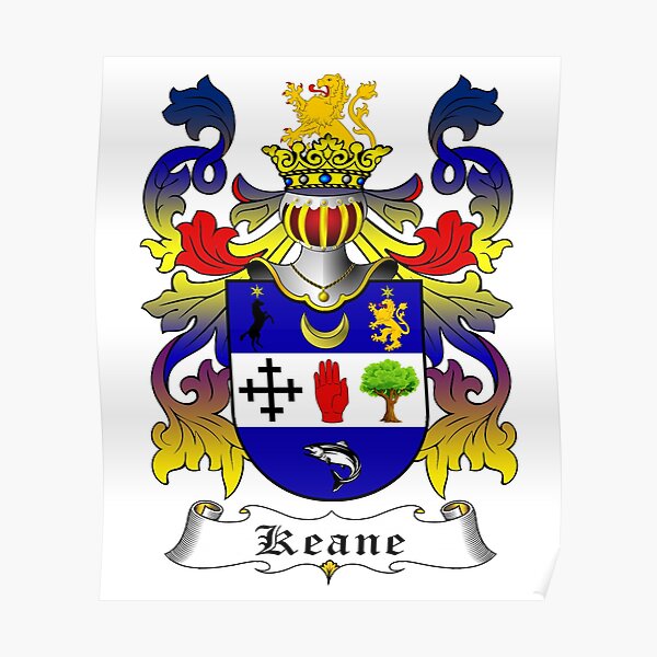 "KEANE FAMILY CREST" Poster for Sale by CathalDevlin | Redbubble