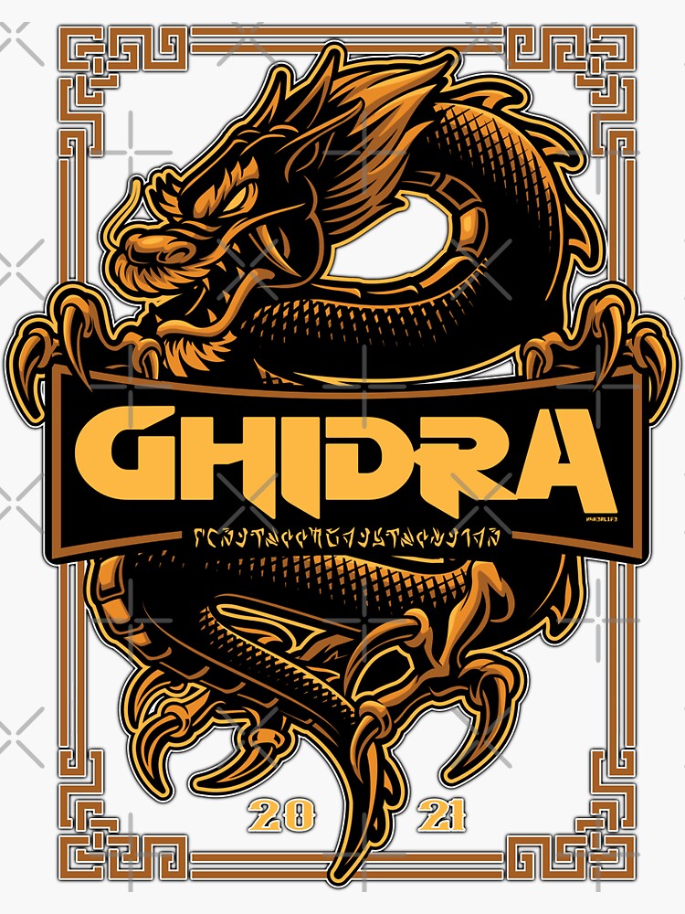 "H4K3R L1F3 - Unofficial Caged Ghidra Merch" Sticker for Sale by ...
