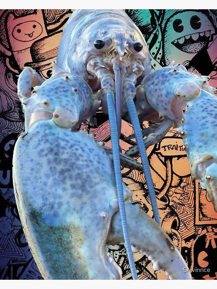 "Blue lobster jumpscare " Sticker for Sale by Sr-vinnce | Redbubble