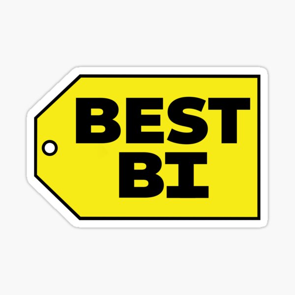 "BEST BI - Funny Logo" Sticker for Sale by fusedtees | Redbubble