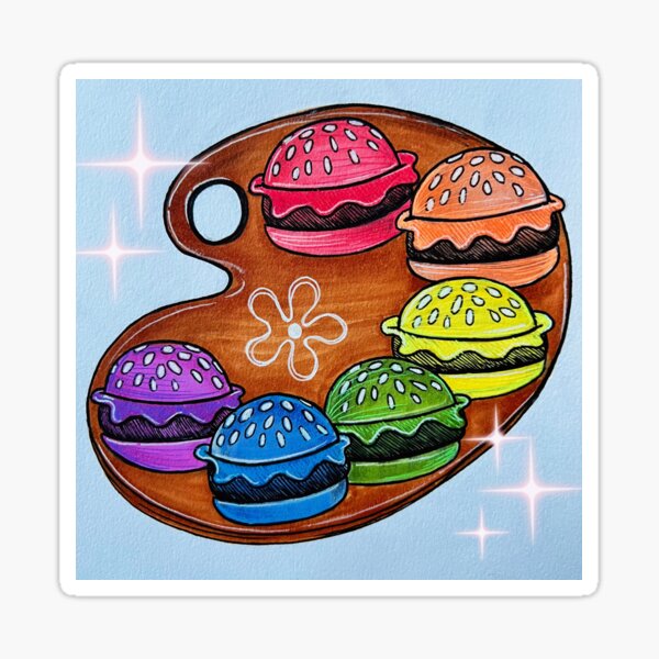 "Pretty Patty Palette" Sticker for Sale by StudioRosebud | Redbubble