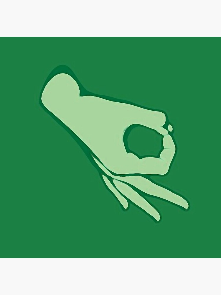 "The School Punching Game/ Circle Hand Gesture Meme" Sticker for Sale ...