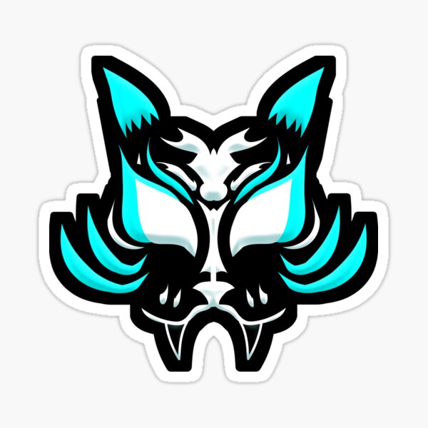 "Vintage Films Retro Kawaii Kitsune Character Anime" Sticker for Sale ...