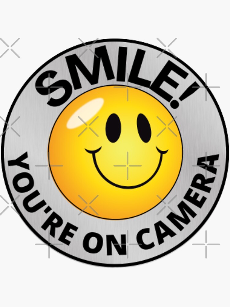 "Smile You're On Camera,CCTV Sign,Store Window Decal Shop Video ...