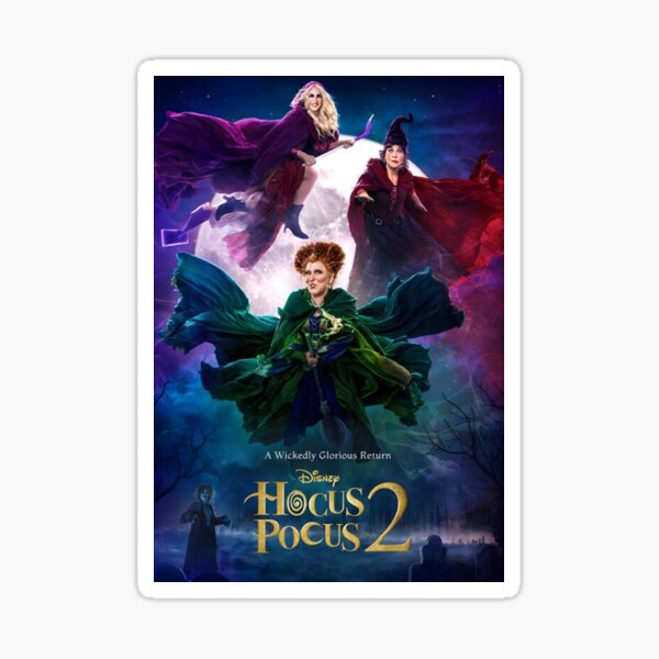 "Hocus Pocus 2 movie" Sticker for Sale by quinmor | Redbubble