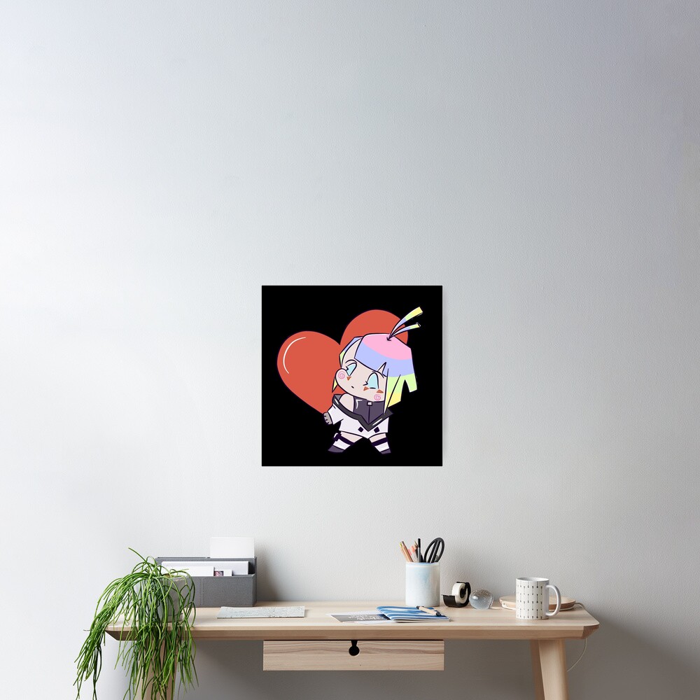"chibi lucy cyberpunk edgerunners" Poster for Sale by littleriverxoxo ...