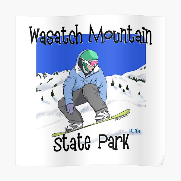 "Wasatch Mountain State Park, Utah" Poster for Sale by margaretbucklew ...