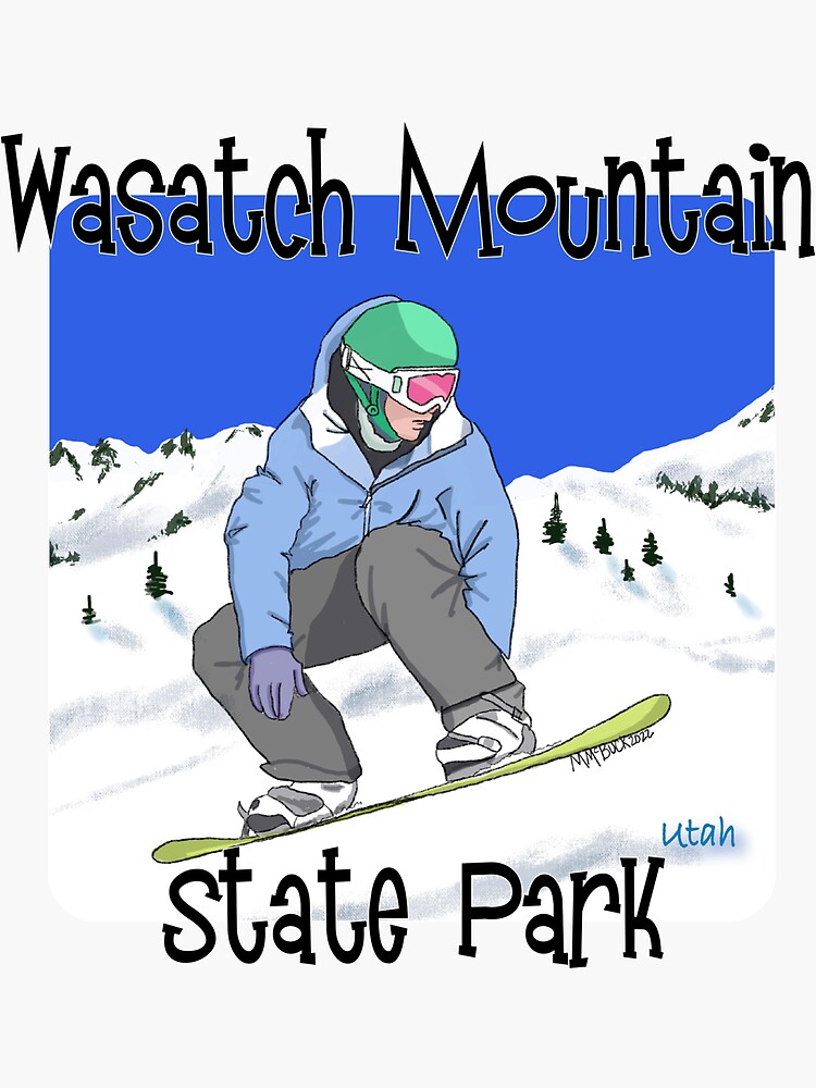 "Wasatch Mountain State Park, Utah" Sticker for Sale by margaretbucklew ...