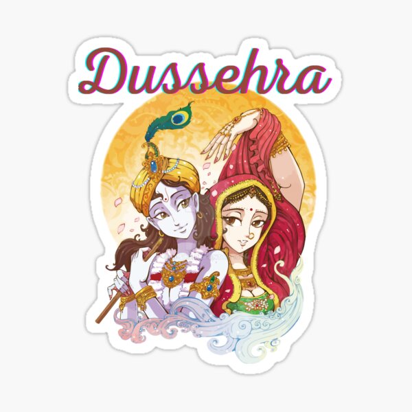"A wonderful expressive masterpiece of Dussehra 2022" Sticker for Sale ...