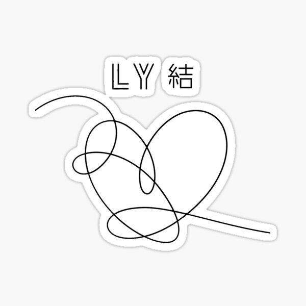 "bts heart" Sticker for Sale by margueritta | Redbubble