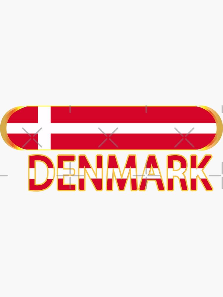 "DENMARK essential products " Sticker for Sale by Medblg20 | Redbubble