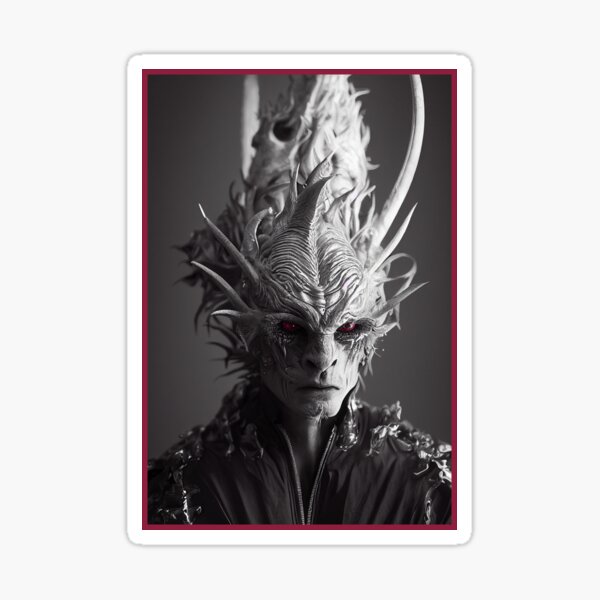 "Spiky Alien" Sticker for Sale by orange-teal | Redbubble
