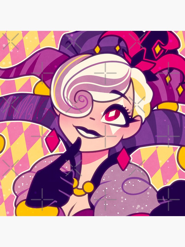 "Courtly Jester" Sticker for Sale by moonbvg | Redbubble