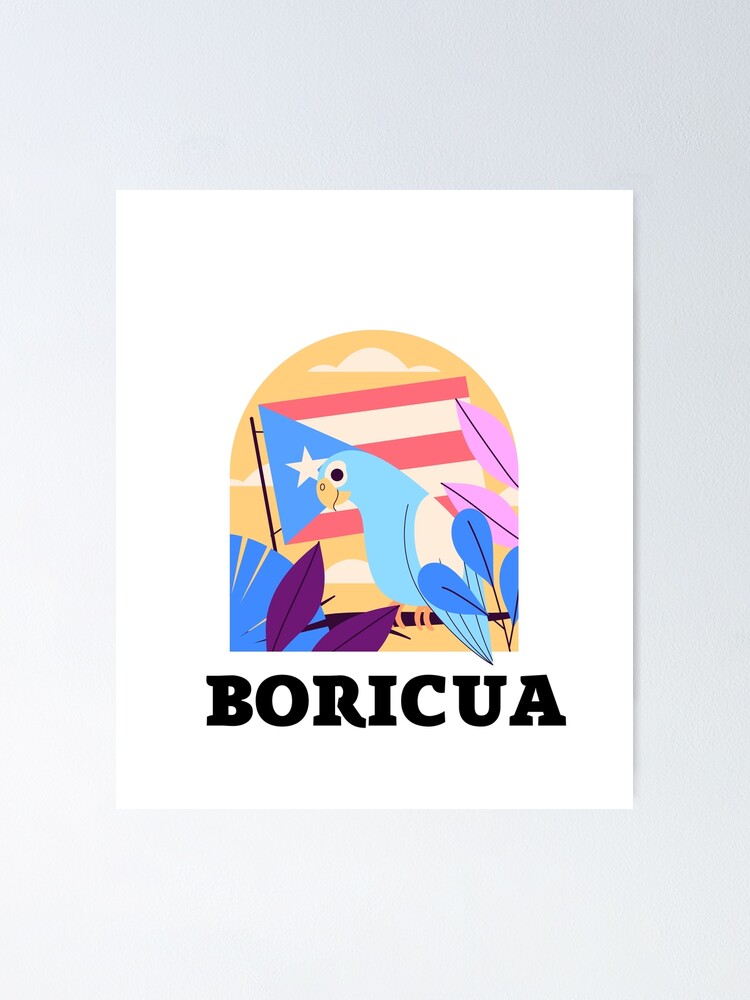"Boricua Puerto Rican Flag" Poster for Sale by HaraldHodenhans | Redbubble