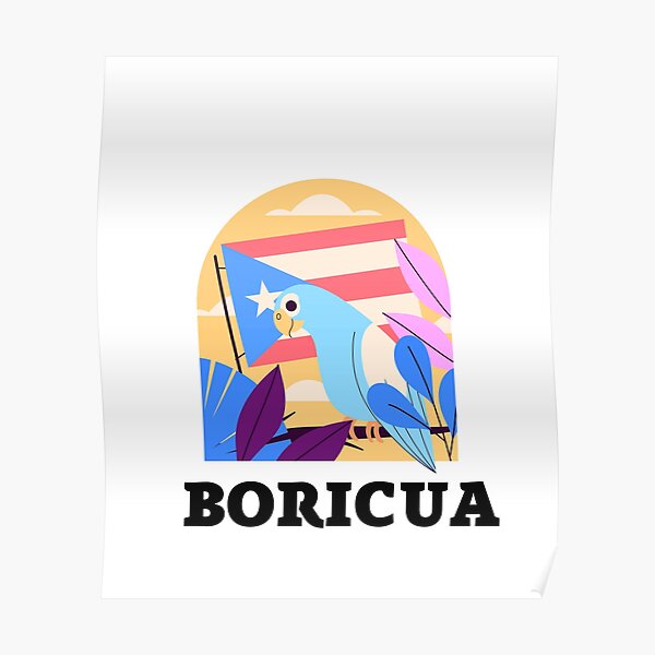 "Boricua Puerto Rican Flag" Poster for Sale by HaraldHodenhans | Redbubble