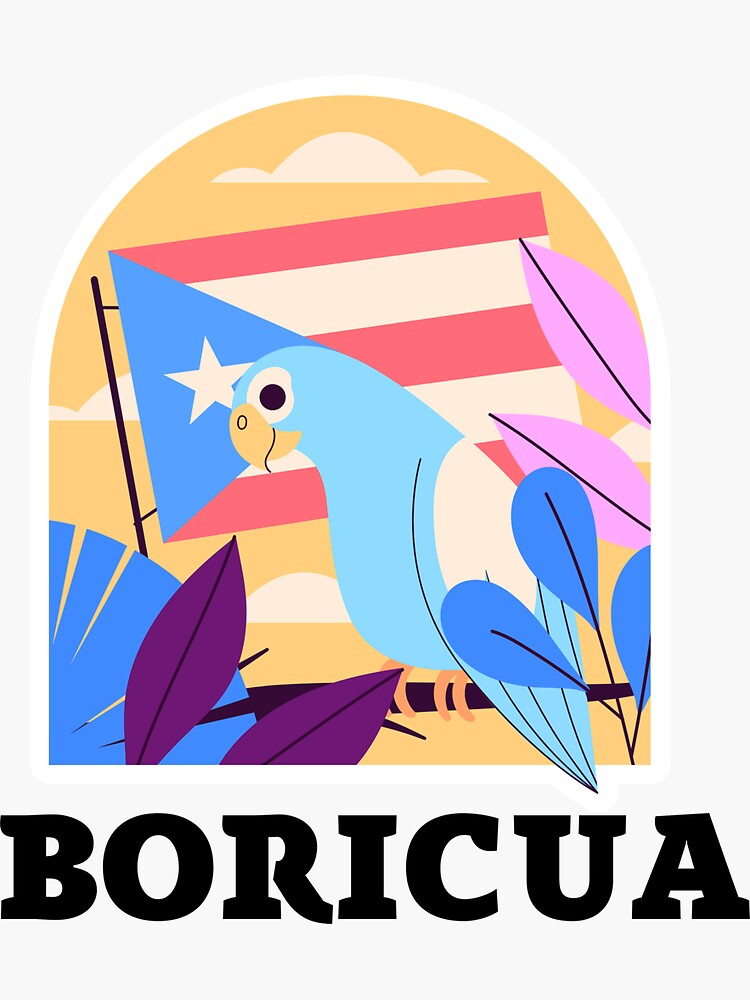 "Boricua Puerto Rican Flag" Sticker for Sale by HaraldHodenhans | Redbubble