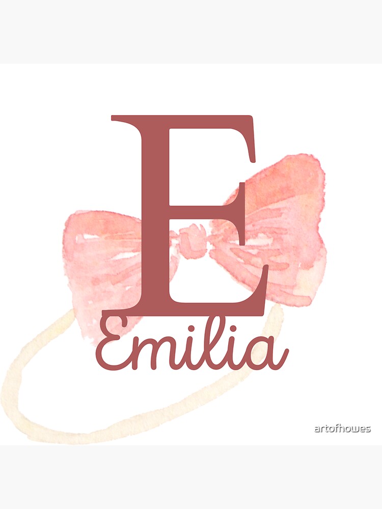 "Emilia name in graphics" Sticker for Sale by artofhowes | Redbubble