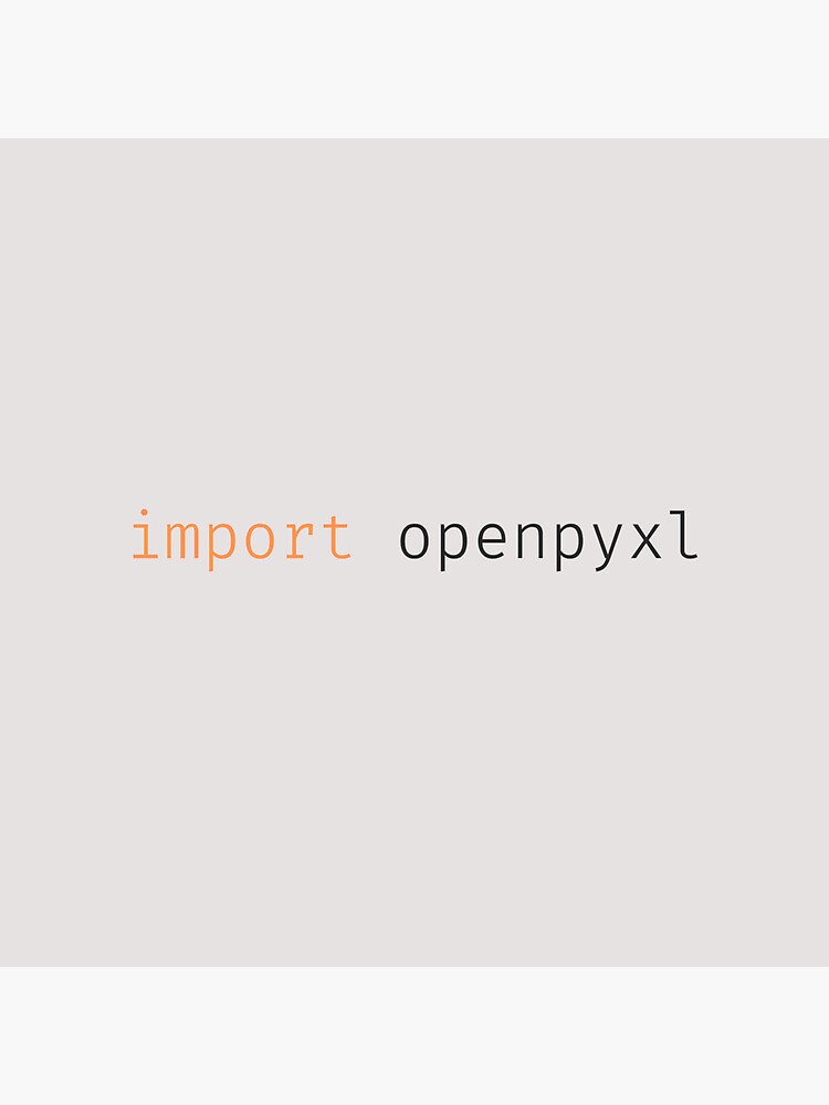 "Openpyxl" Sticker for Sale by IoanaIC | Redbubble