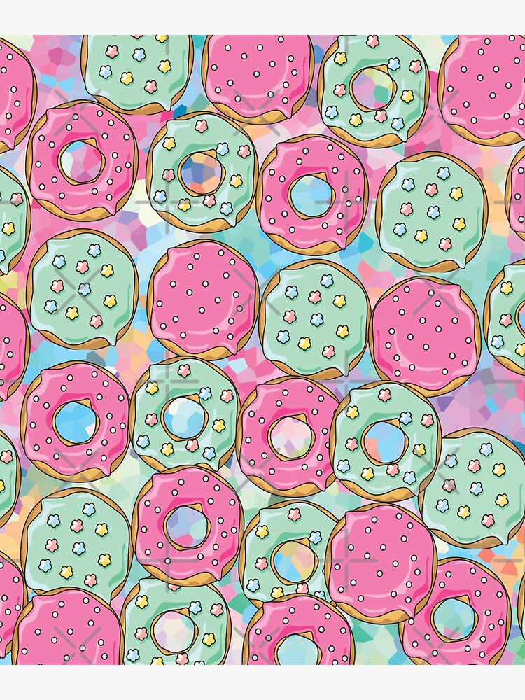 "Donuts " Sticker for Sale by AYAZOU | Redbubble