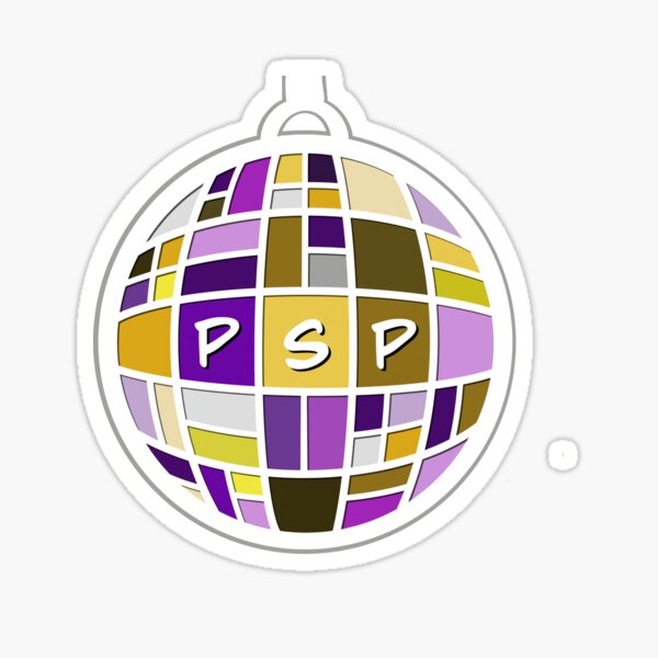 "PSP Disco Ball Sticker" Sticker for Sale by aatikart | Redbubble