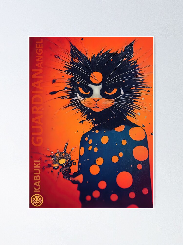 "The Kabuki Cat Collection #004" Poster for Sale by MaryKValentine ...