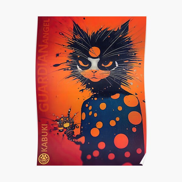 "The Kabuki Cat Collection #004" Poster for Sale by MaryKValentine ...