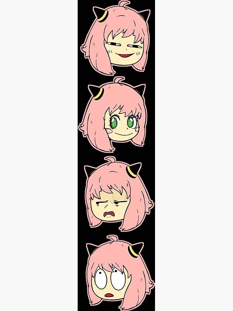 "Cute Anya Face Spy X Family" Poster for Sale by CharlesMulder | Redbubble