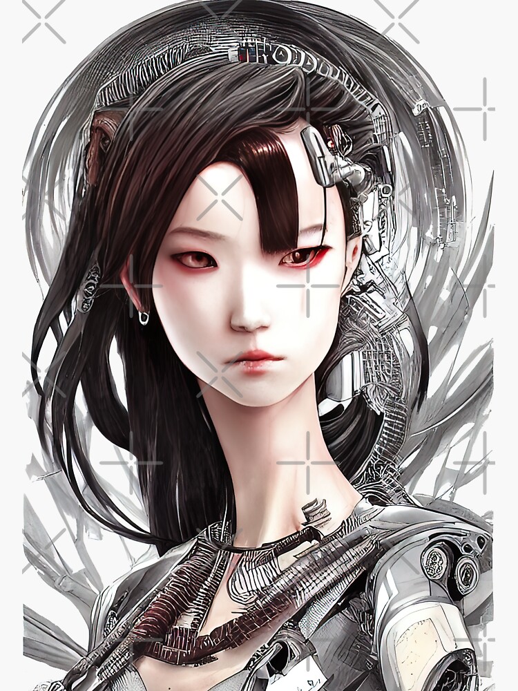 "Machine Girl" Sticker for Sale by S7ptimus | Redbubble