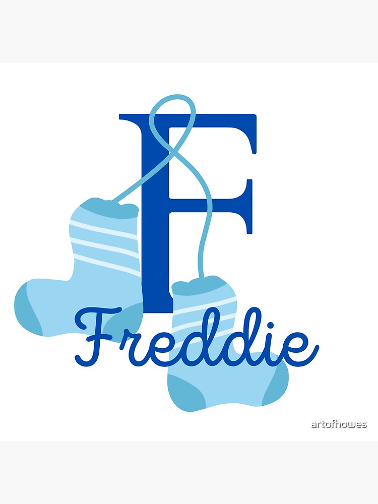 "Freddie name in graphics " Sticker for Sale by artofhowes | Redbubble