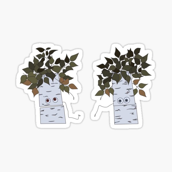 "Watcher Puppet History Two Birch Trees" Sticker for Sale by Anna-Nic ...
