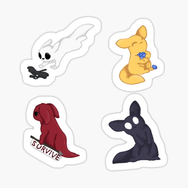 "Rain World slugcats" Sticker for Sale by HuskyCannot | Redbubble