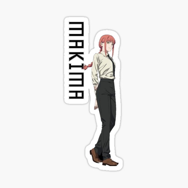 "makima chainsaw man" Sticker for Sale by youranimeworld | Redbubble