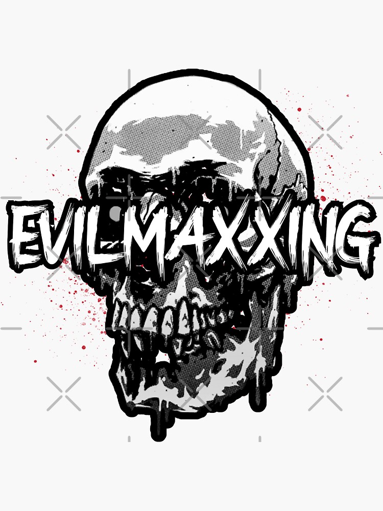 "Evilmaxxing" Sticker for Sale by Todesknistern | Redbubble