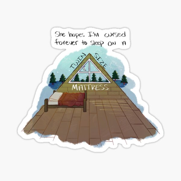"Twin Size Mattress " Sticker for Sale by wheres-wando | Redbubble