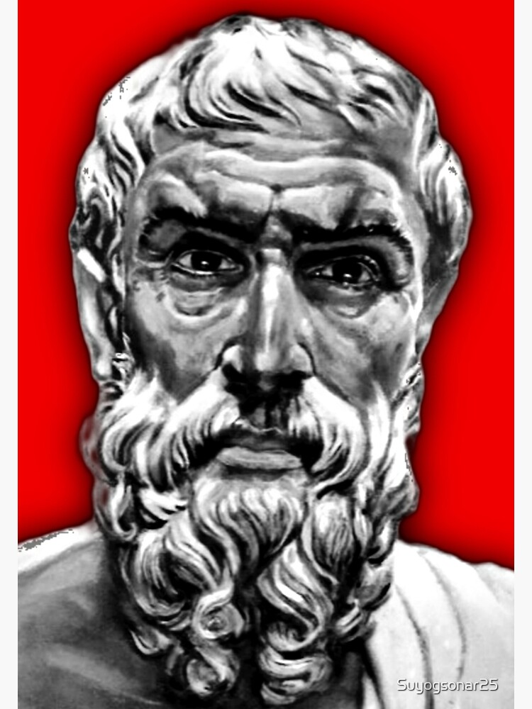 Póster «Ilustraciones de Epicuro | Retrato de Epicuro | Arte mural de ...