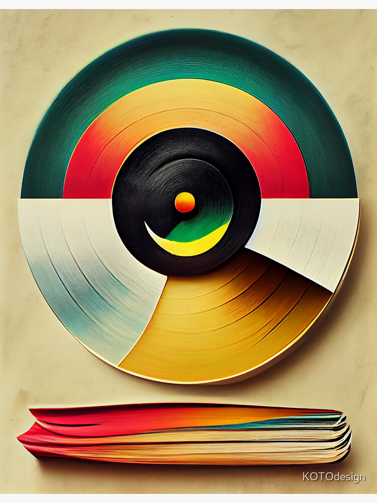 "Surreal reggae vinyl record album" Sticker for Sale by KOTOdesign ...