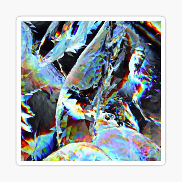 "Crystals | Trippy Art | Stoked Up Art" Sticker for Sale by StokedUpArt ...