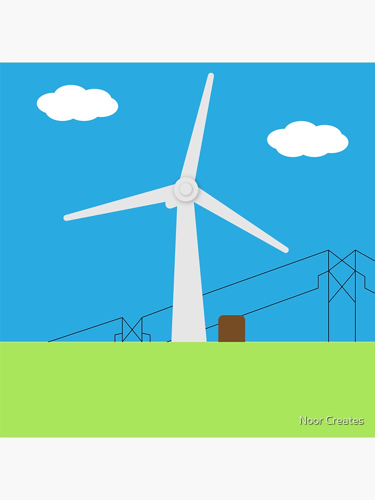 "Windmill" Sticker for Sale by nurdraws | Redbubble