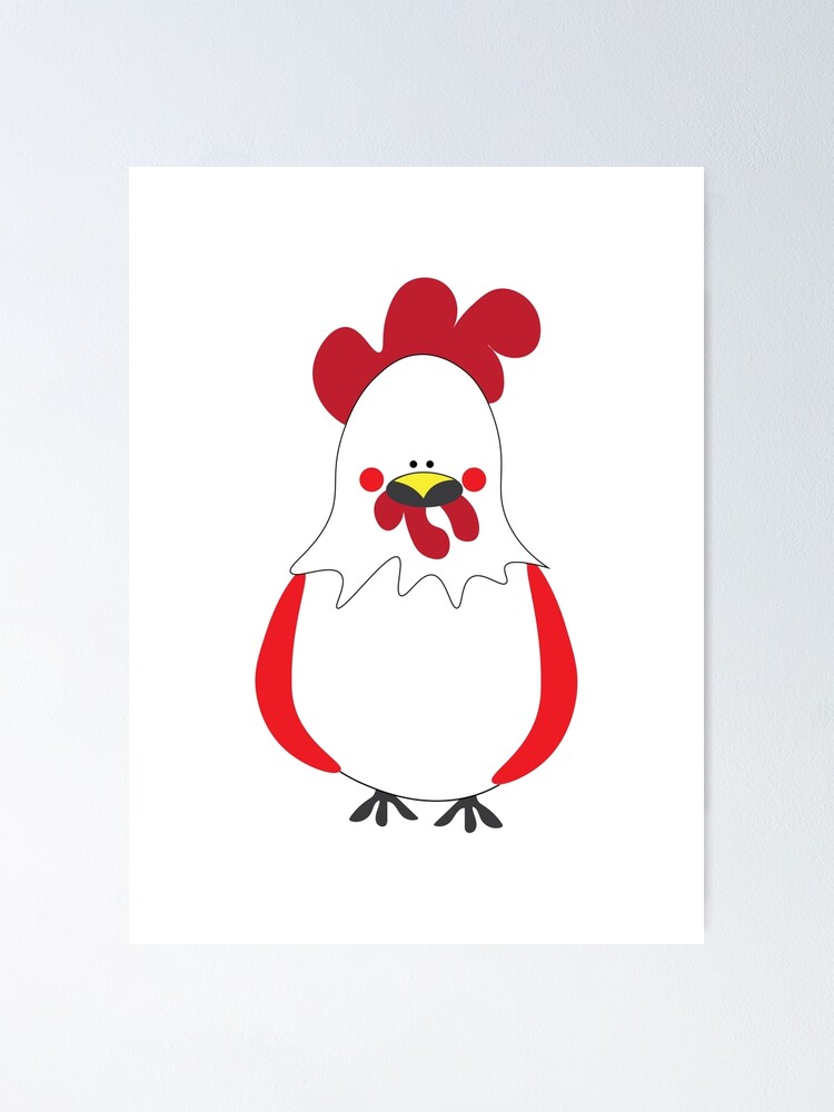 "Coolest Rooster from all the Chickens" Poster for Sale by souleye ...