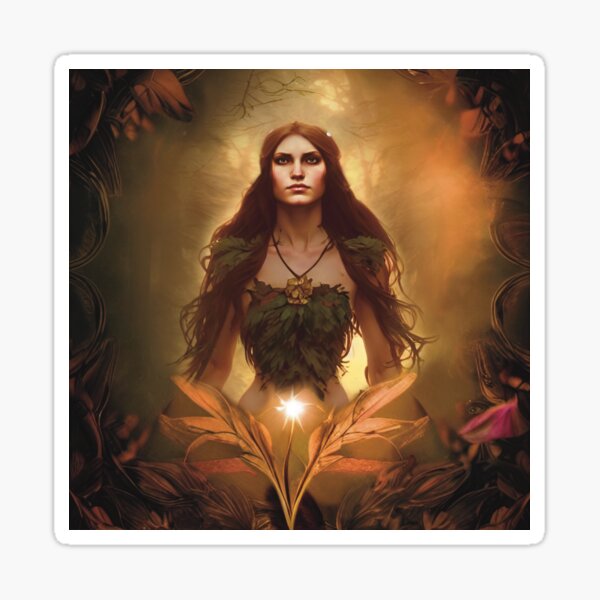 "Lauma Baltic Woodland Fae" Sticker for Sale by ethereald01 | Redbubble