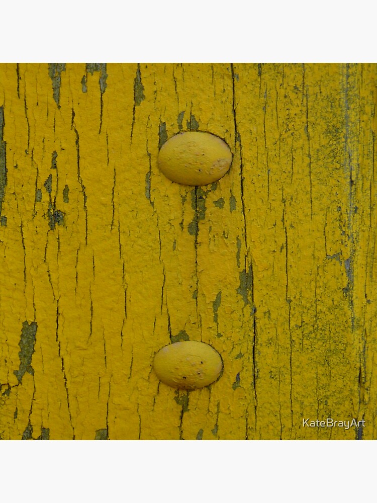 "Yellow Button Two" Sticker by KateBrayArt | Redbubble