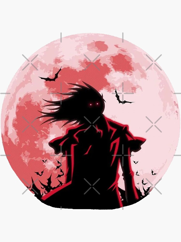"Alucard Hellsing Fanart Illustrated " Sticker for Sale by ahmedSans ...