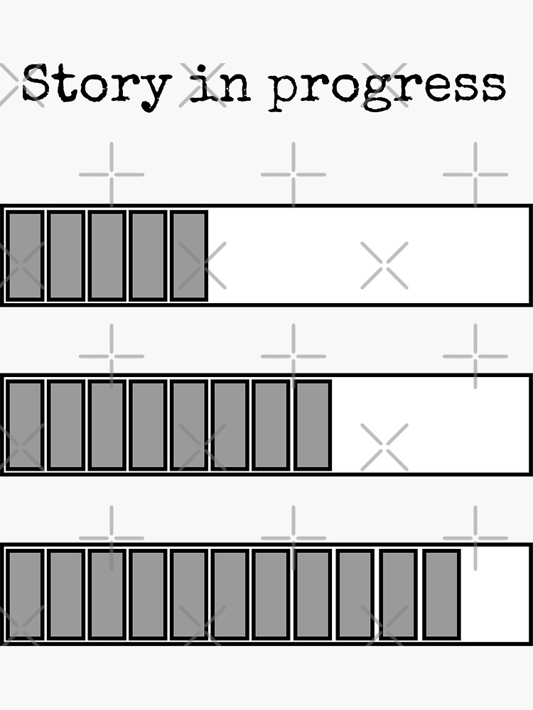 "Story in Progress (Sticker Pack) " Sticker for Sale by UrbaneLibra ...