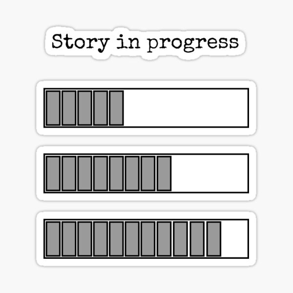 "Story in Progress (Sticker Pack) " Sticker for Sale by UrbaneLibra ...
