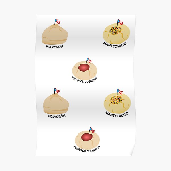 Póster «Polvorones Boricuas Galletas Puerto Rico Mantecaditos ...