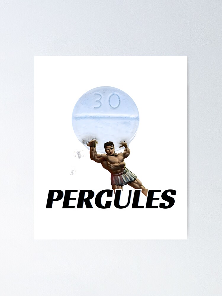 "Percules Funny Sarcastic Hercules Meme" Poster for Sale by big12tee ...