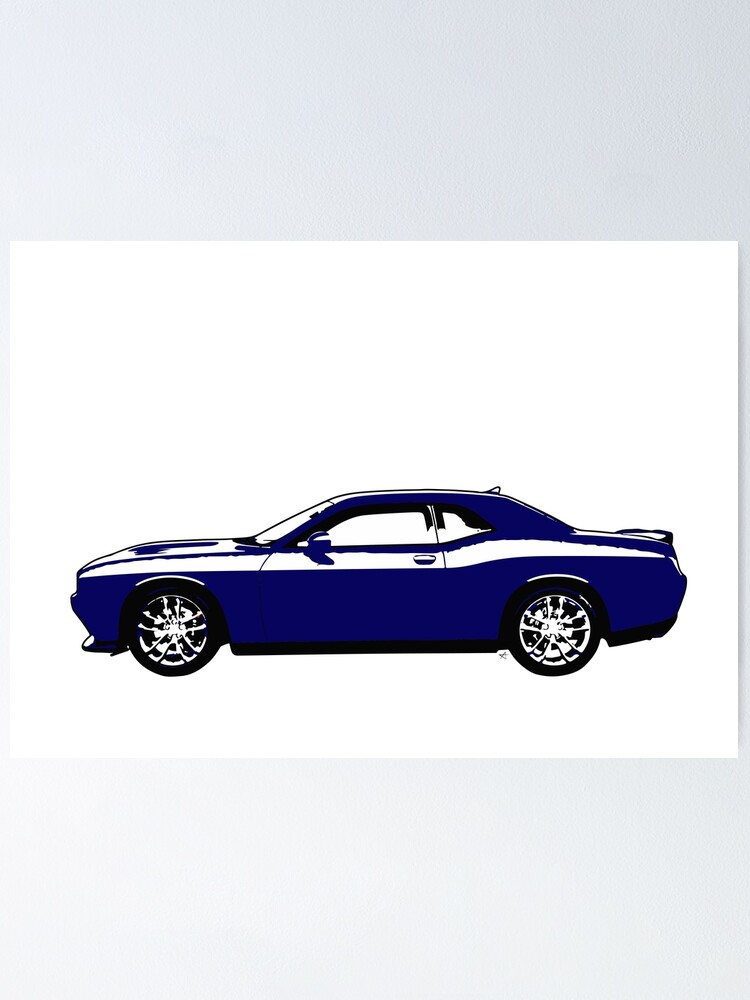 "Deep Blue DC Coupe" Poster for Sale by MandyCarsArts | Redbubble