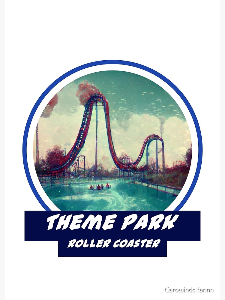 "Theme Park Roller Coaster Art" Poster for Sale by rifat710 | Redbubble